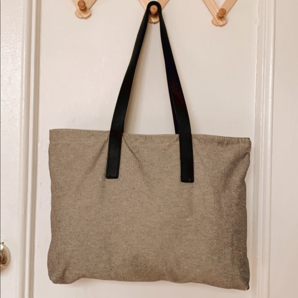 Everlane | Bags | Everlane Grey Twill Shoulder Bag | Poshmark